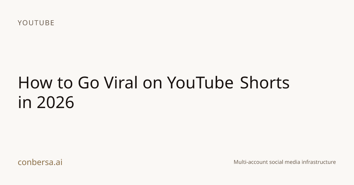 How to Go Viral on YouTube Shorts in 2026 | Conbersa
